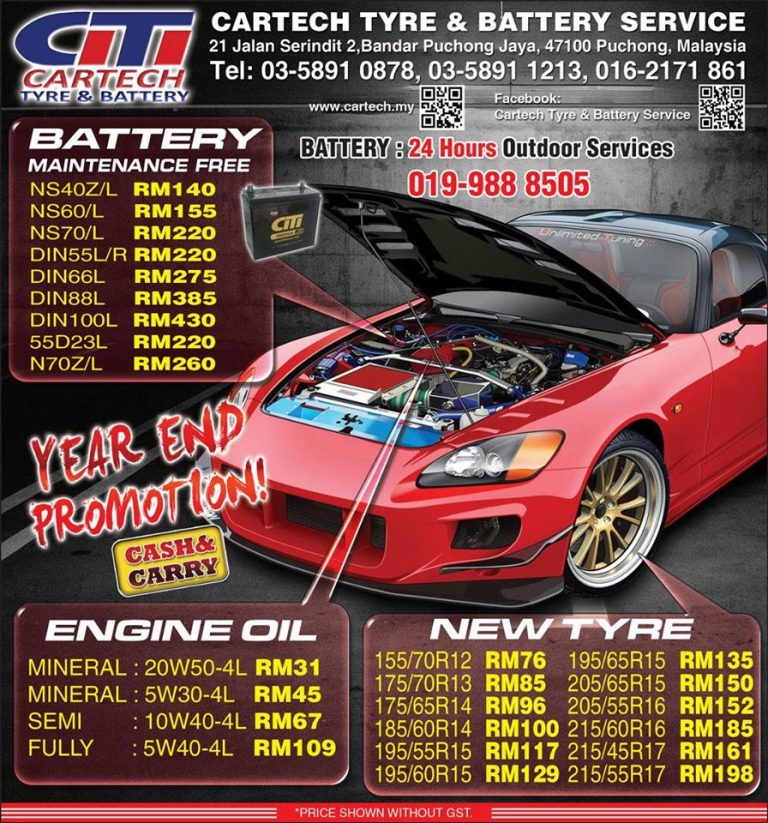 Cartech Tyre & Battery Service - CarKaki.my