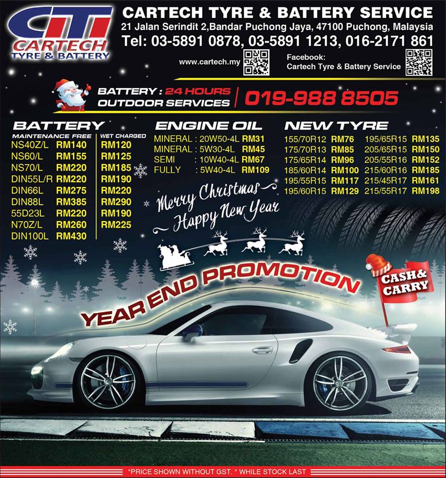 Cartech Tyre & Battery Service - CarKaki.my